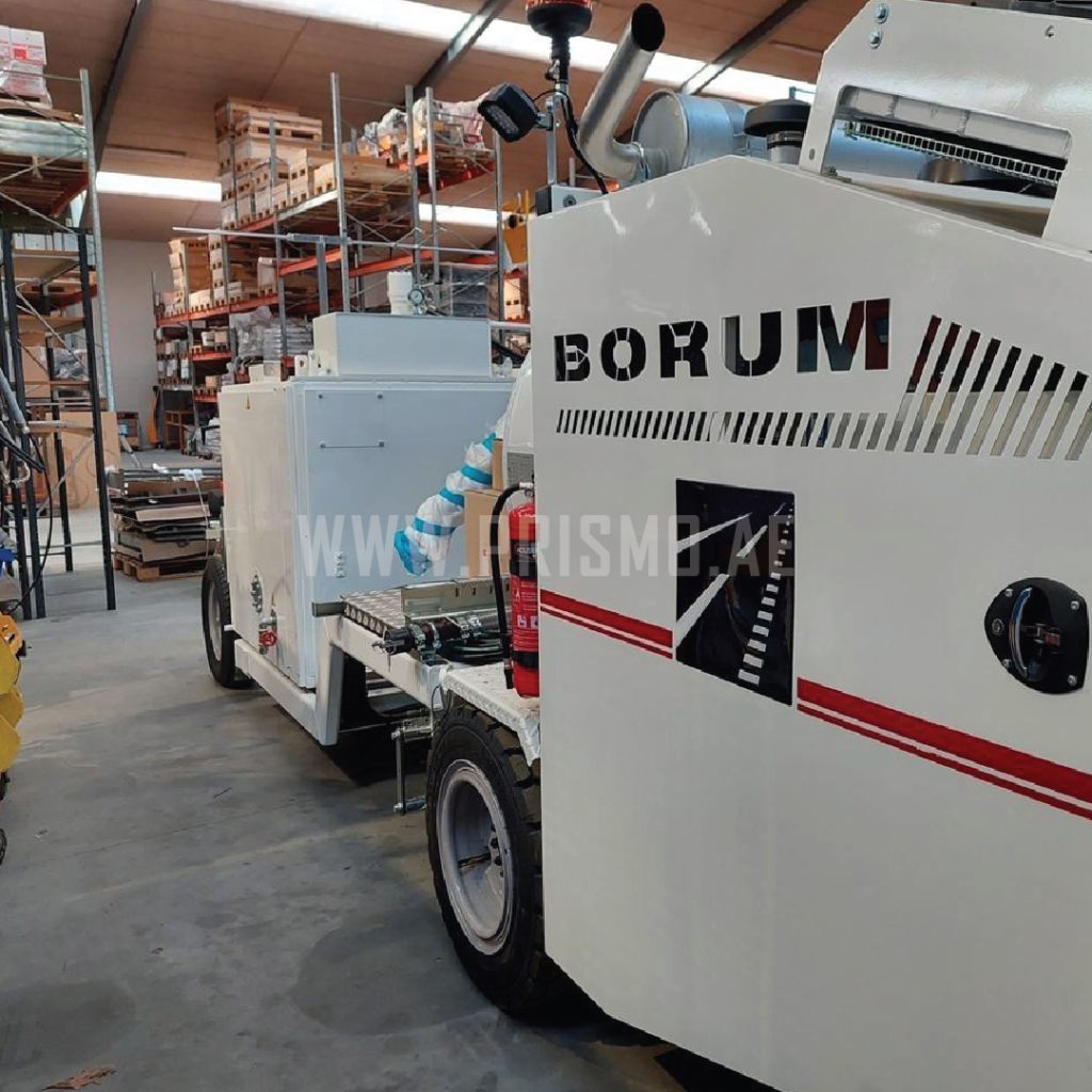 Our newly acquired BORUM road marking machine! - Prismo